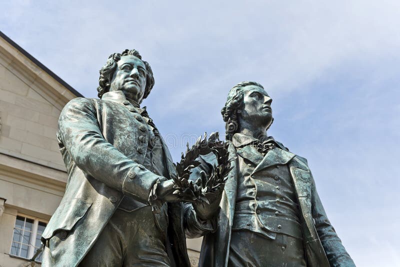 Monument De Goethe Et De Shiller Photo stock - Image du ville ...