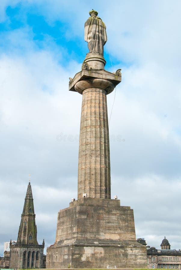 Monument De John Knox, Nécropole, Glasgow Image stock - Image du ...