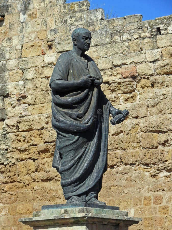 Cordoue - La Statue Du Philosophe Lucius Annaeus Seneca Le Plus Jeune ...