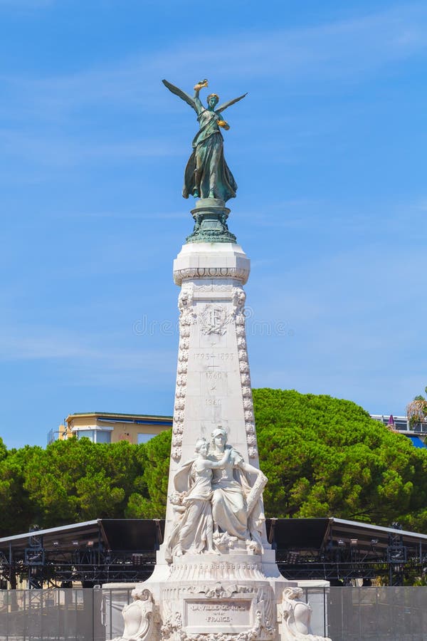 Monument Du Centenaire in Nice, France Stock Photo - Image of angel ...