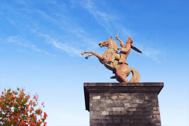A Monument in the Form of a Statue of an Equestrian Hero Stock Photo ...