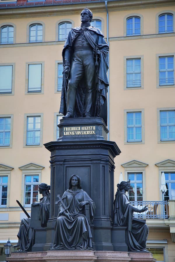 Friedrich August Statue from Dresden in Germany Stock Photo - Image of ...