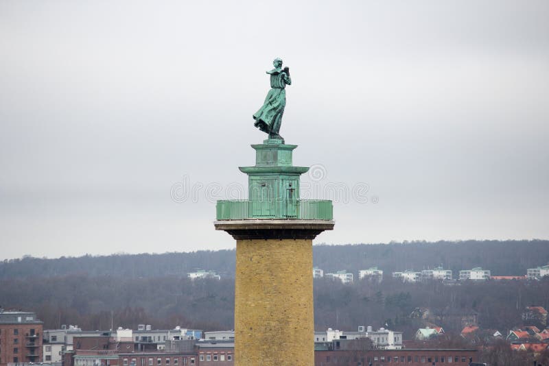 Monument in Gothenburg, Sweden. Stock Image - Image of white, seamans ...