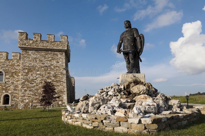 Veliko Tarnovo Statue Man Overlooking Fortress Stock Photos - Free ...