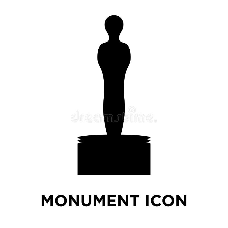 Monument Icon Vector Sign and Symbol Isolated on White Background ...