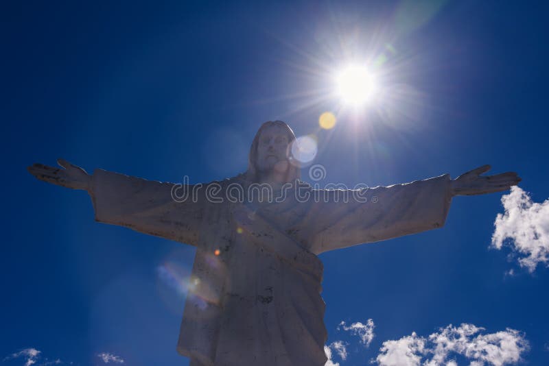 Christ the Redeemer in Cusco Peru Stock Photo - Image of cusco, jesus ...