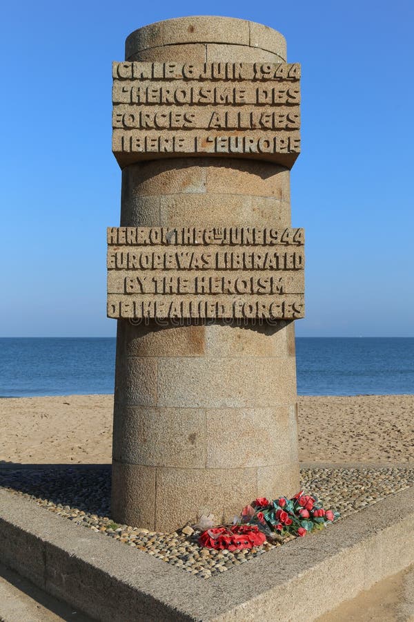Monument Juno Beach editorial photography. Image of channel - 66169727
