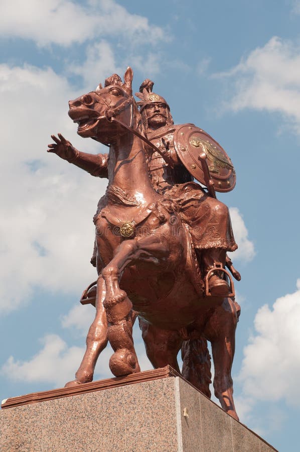 Monument of Khan Asparukh in Strelcha Bulgaria Stock Image - Image of ...