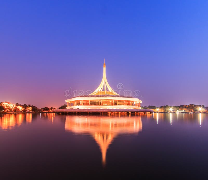 Monument at King Rama IX Park Stock Image - Image of dawning, golden ...