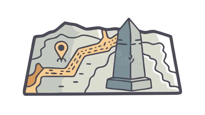 Monument on Map, Exploration, Travel Destination, Historical Route ...