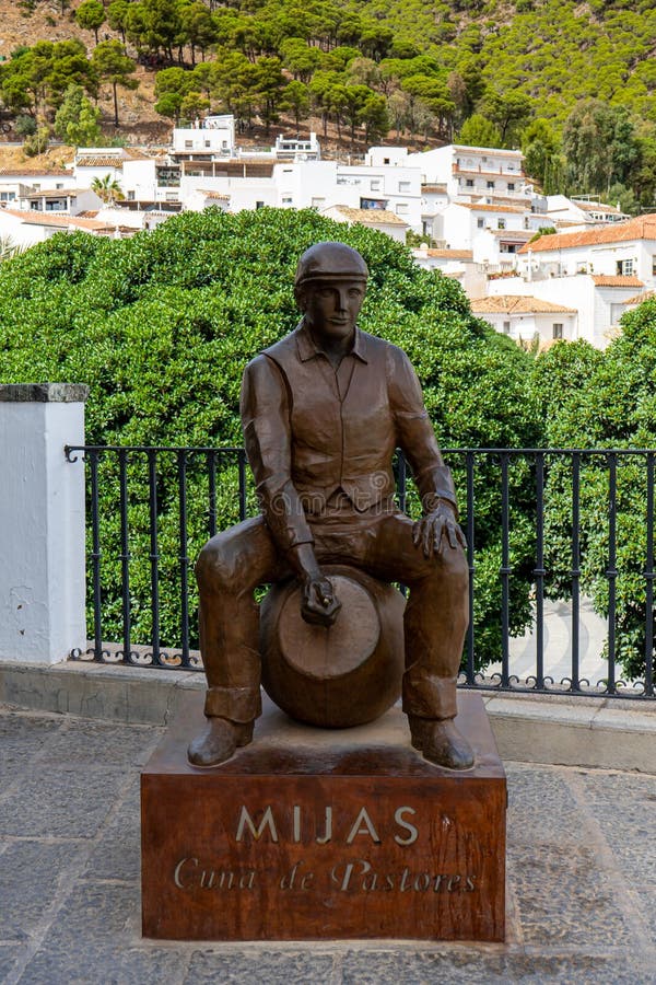 Monument of `Mijas Cuna De Pastores` in Mijas, Spain on October 2, 2022 ...