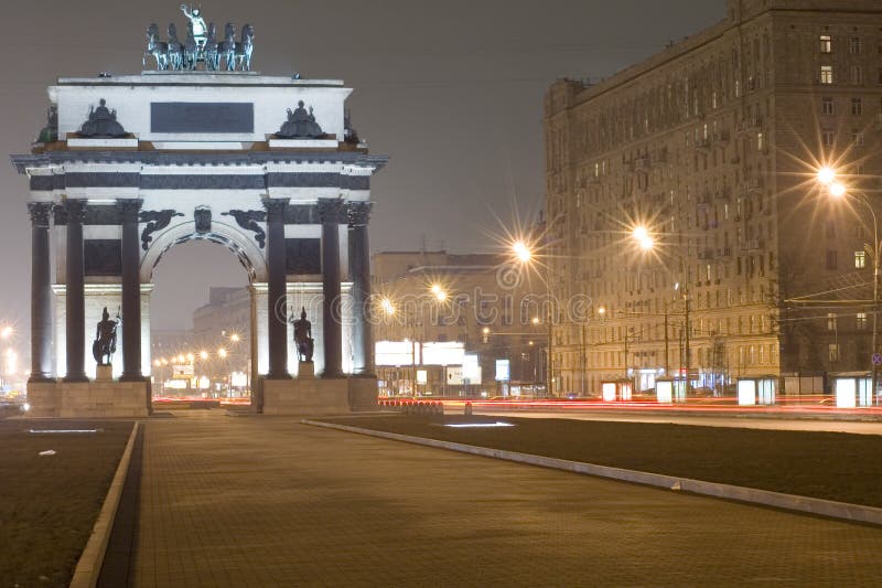Monument in the Moscow stock photo. Image of triumphal - 4092684
