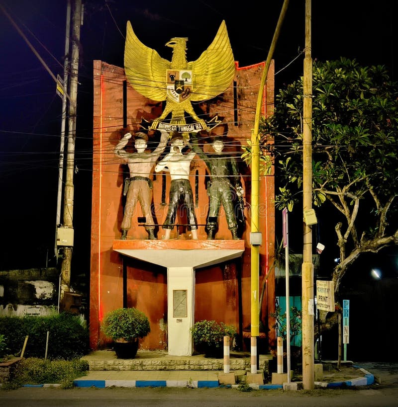 The Monument is in One Corner of the City of Mojokerto, Indonesia ...