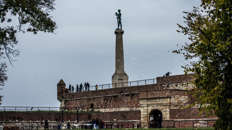 Monument Pobednik, Belgrade, Serbia Editorial Photo - Image of pretty ...