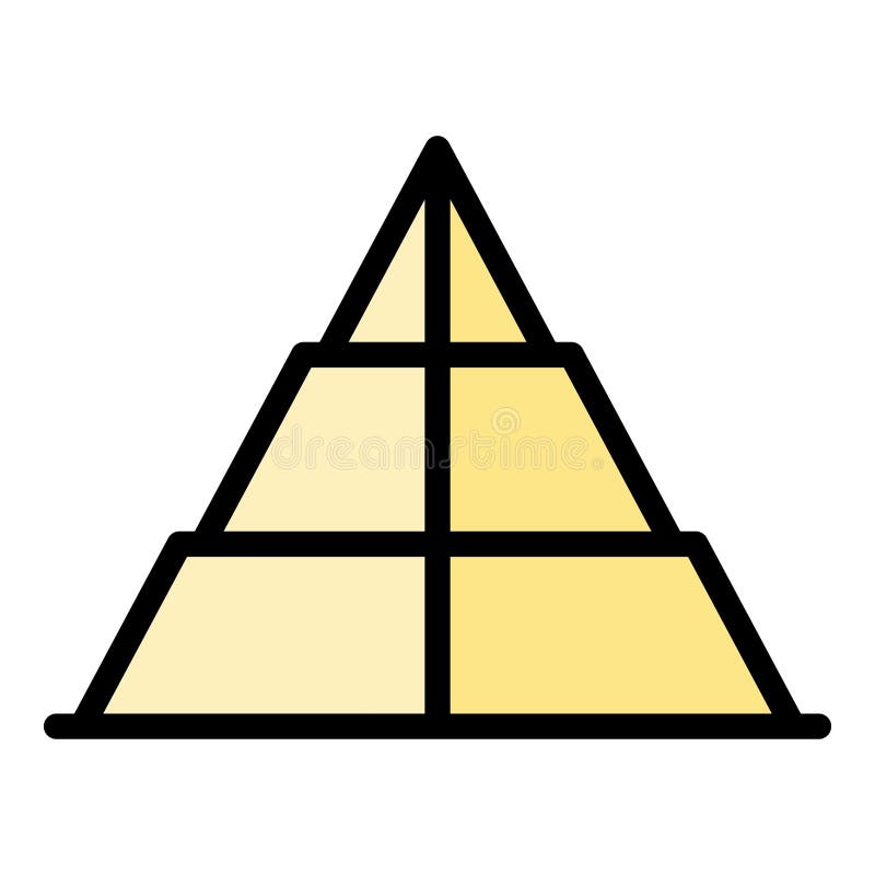 Monument Pyramid Icon Vector Flat Stock Illustration - Illustration of ancient, sand: 286927632