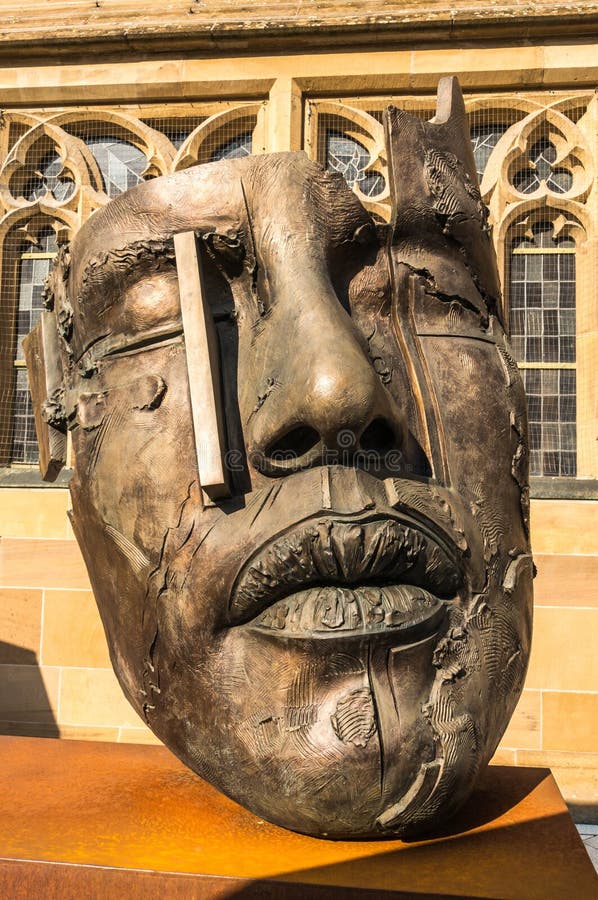 Monument in the Shape of the Mask Stock Photo - Image of artistic, mask ...