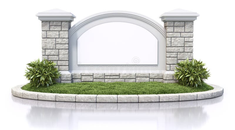 Monument sign stock illustration. Illustration of stand - 29987158