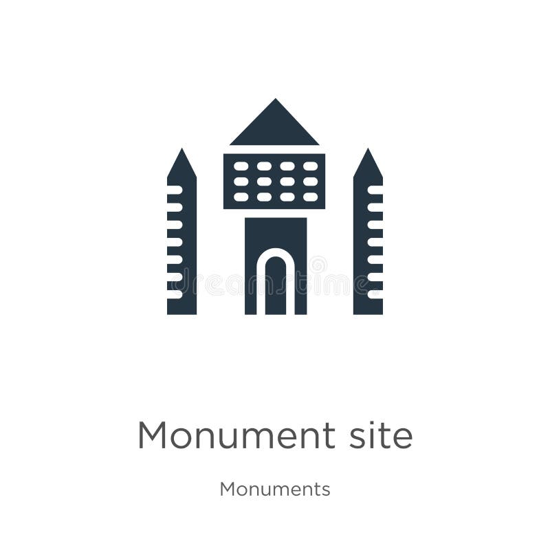 Monument Site Icon Vector. Trendy Flat Monument Site Icon from ...