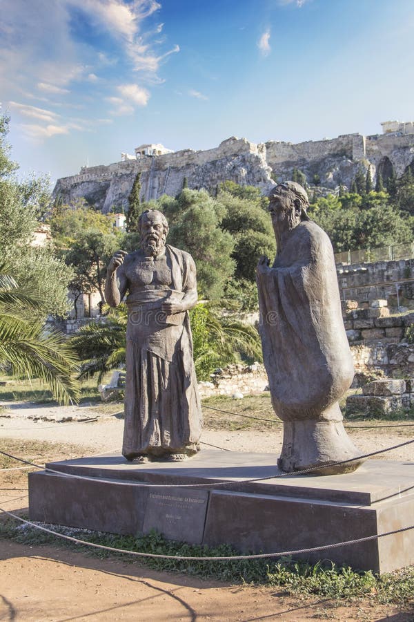 The Monument of Socrates is Situated West Side of the Roman Agora, in ...