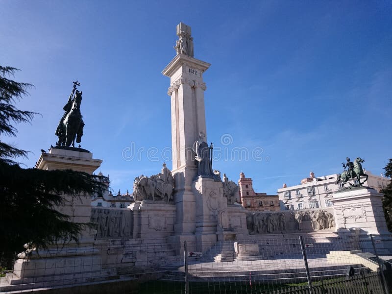 Monument of the Spanish Constitution of 1812 Stock Image - Image of ...