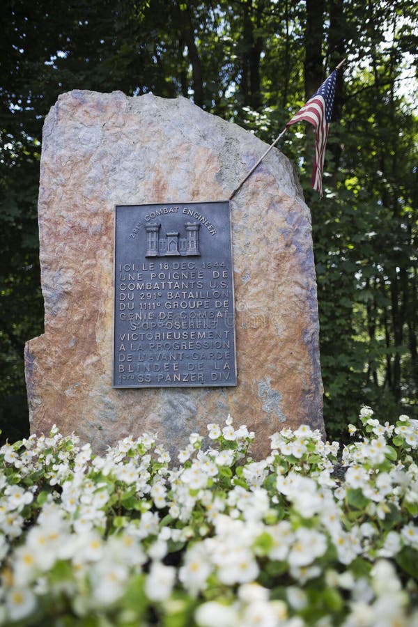 Monument for the 291st Engineer Combat Battalion Editorial Photography ...