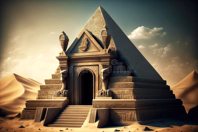 Monument To Ancient Architecture in Form of Tombs of Pharaohs and ...