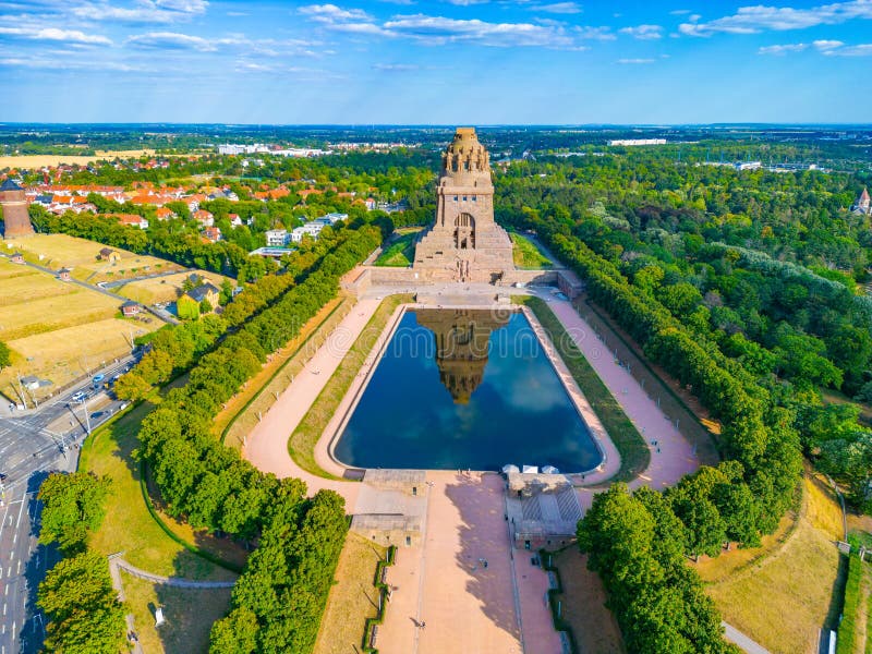 Monument To the Battle of the Nations in German Town Leipzig Stock ...
