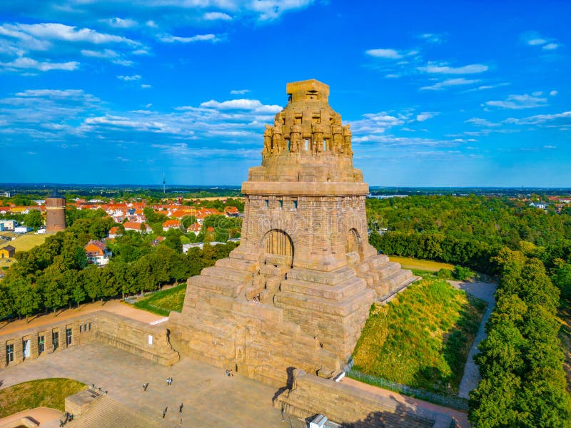 Monument To the Battle of the Nations in German Town Leipzig Stock ...