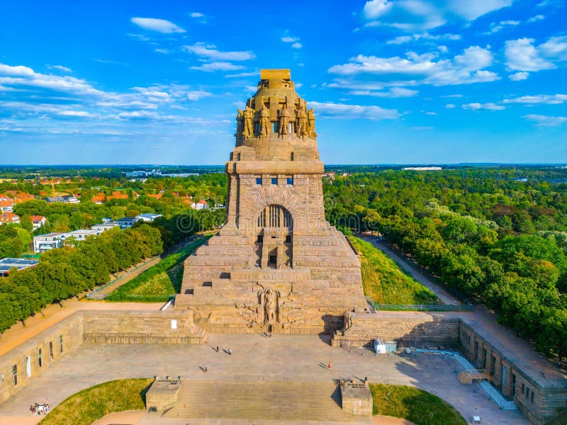 Monument To the Battle of the Nations in German Town Leipzig Stock ...