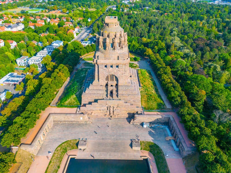 Monument To the Battle of the Nations in German Town Leipzig Stock ...