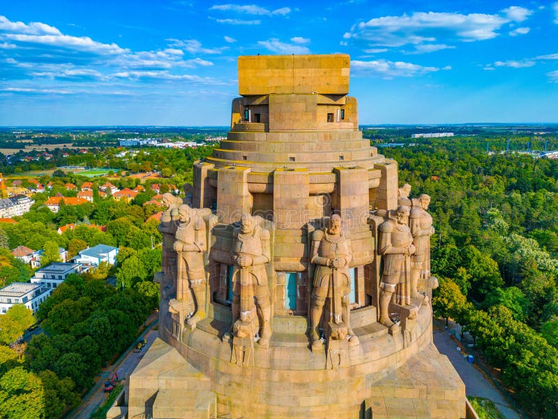 Monument To the Battle of the Nations in German Town Leipzig Stock ...