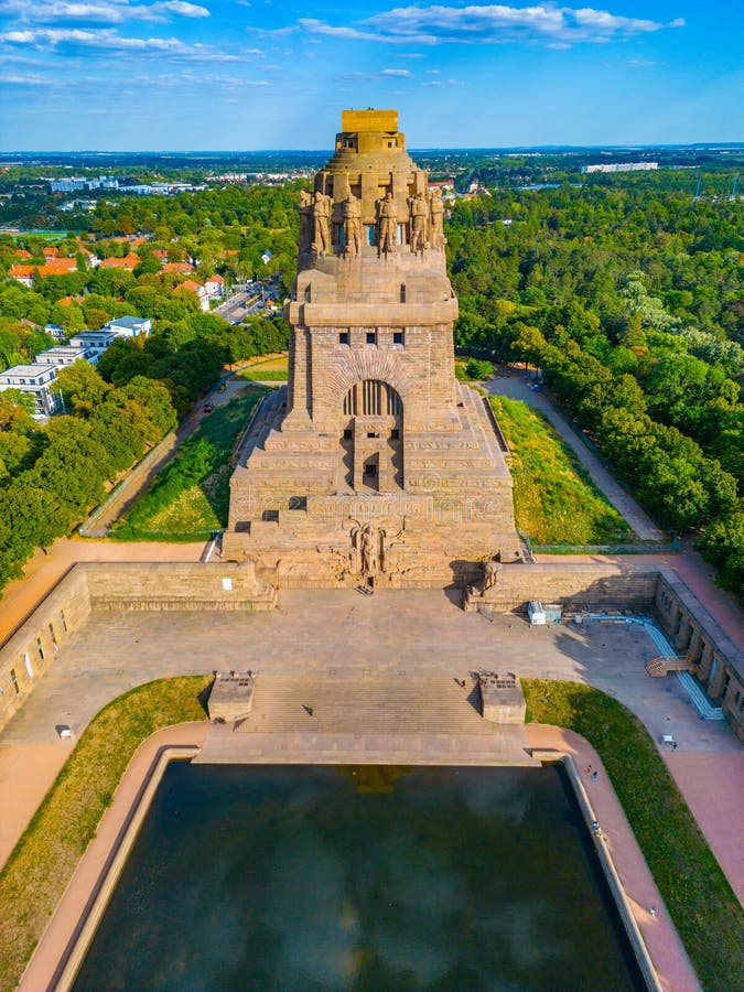 Monument To the Battle of the Nations in German Town Leipzig Stock ...