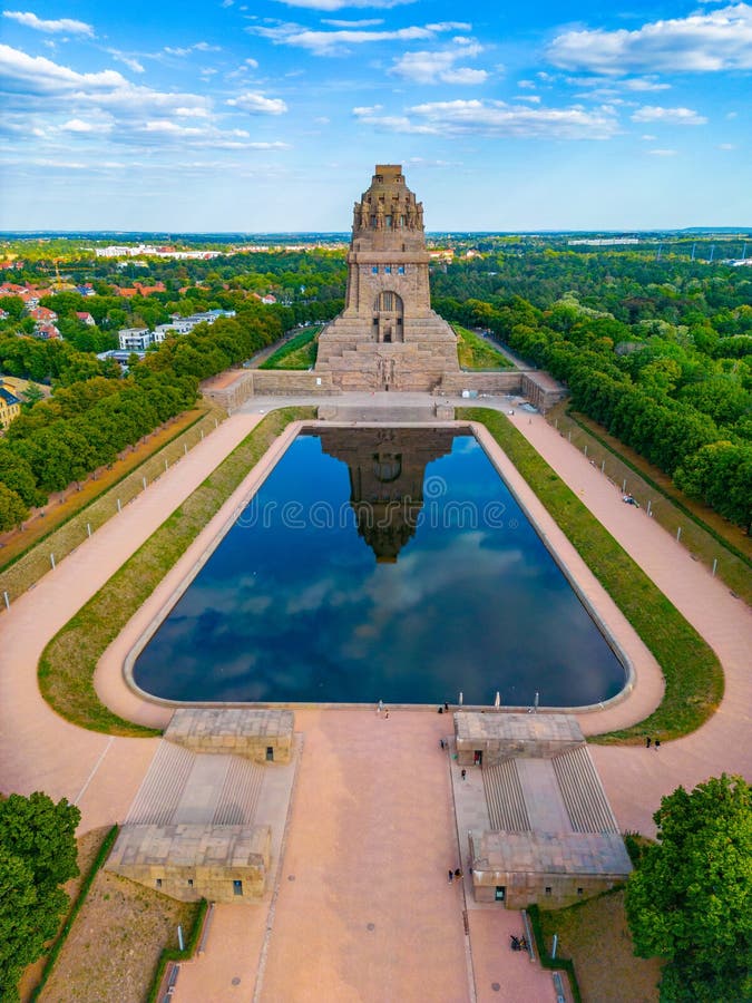 Monument To the Battle of the Nations in German Town Leipzig Stock ...