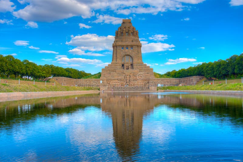 Monument To the Battle of the Nations in German Town Leipzig Stock ...
