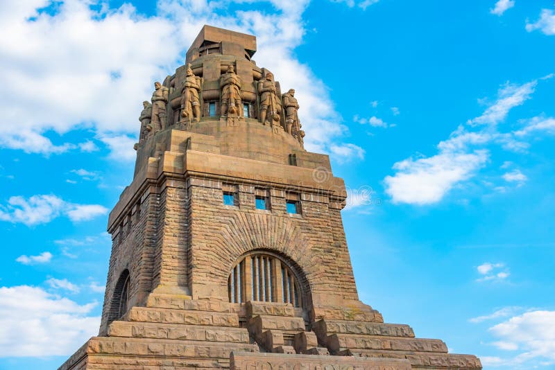 Monument To the Battle of the Nations in German Town Leipzig Stock ...