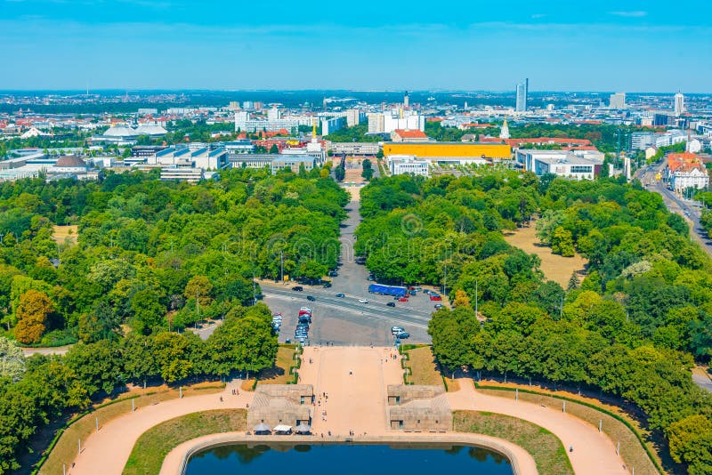 Monument To the Battle of the Nations in German Town Leipzig Editorial ...