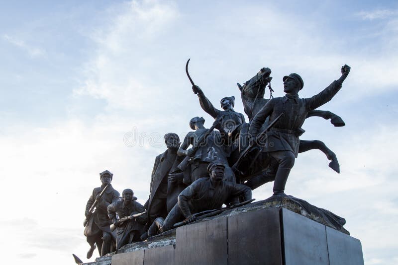 Monument To Chapaev in Samara Editorial Photo - Image of samara, stone ...
