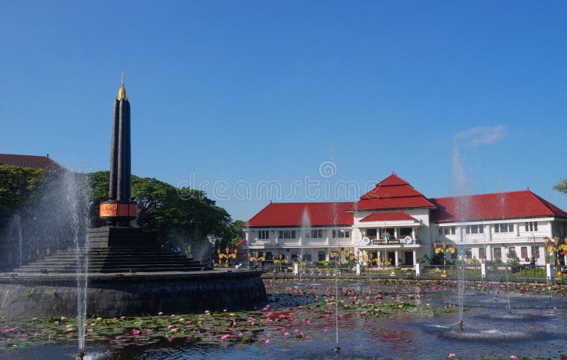 Monument To the City of Malang, East Java, Indonesia Editorial ...