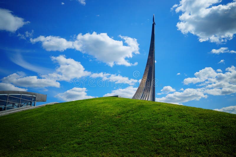 Monument To the Conquerors of Space in Moscow Editorial Photo - Image ...