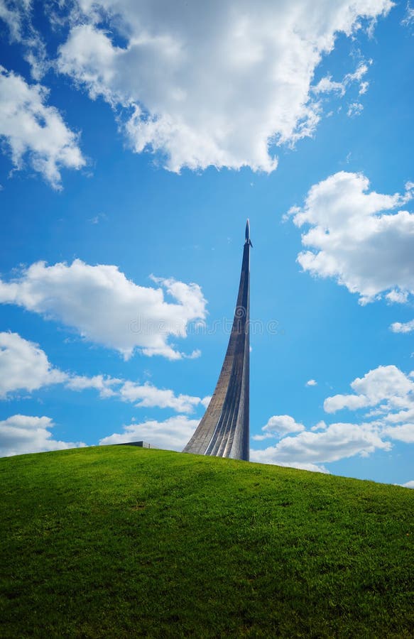 Monument To the Conquerors of Space in Moscow Editorial Stock Photo ...