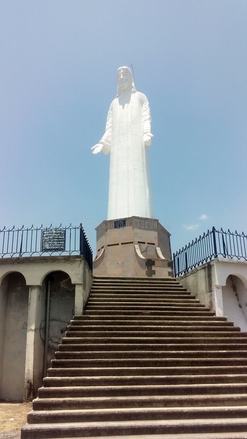 Monument to Cristo Rey stock image. Image of state, mexico - 90914593