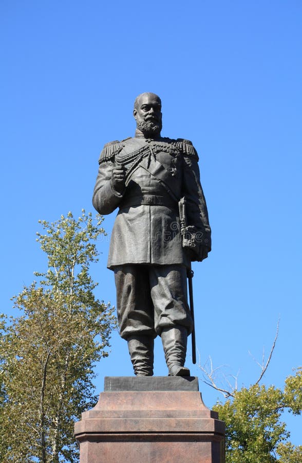 Monument To Emperor Alexander III Stock Photo - Image of alexander ...