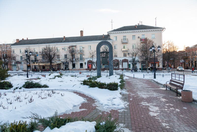 Monument To the First Tram in Kropyvnytskyi Editorial Stock Image ...