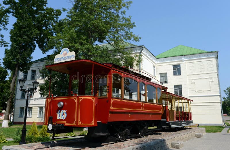 Monument To the First Vitebsk Tram. Editorial Image - Image of landmark ...