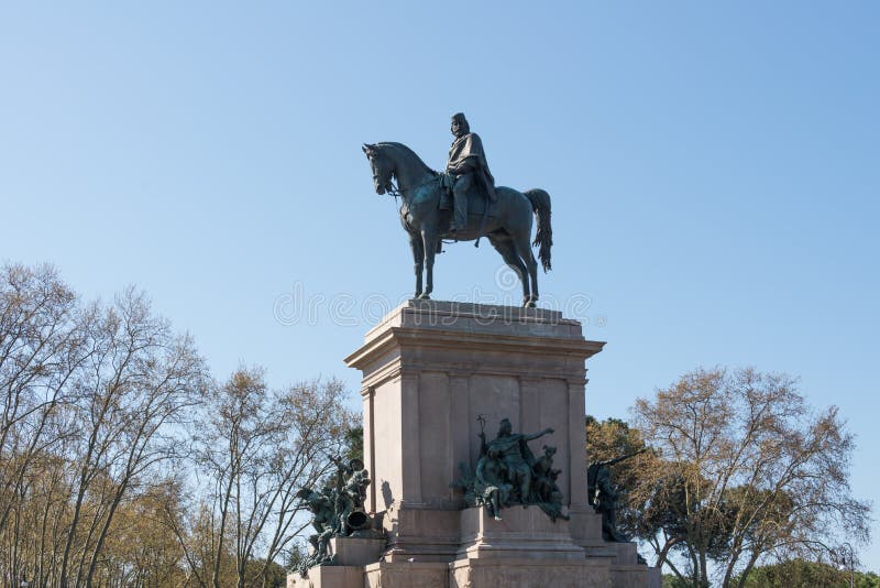 Monument to Garibaldi stock photo. Image of travel, rome - 56132008