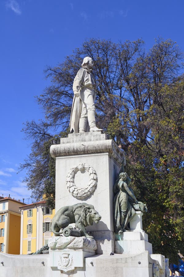 Monument To Garibaldi on Garibaldi Square in Nice, France Stock Photo ...