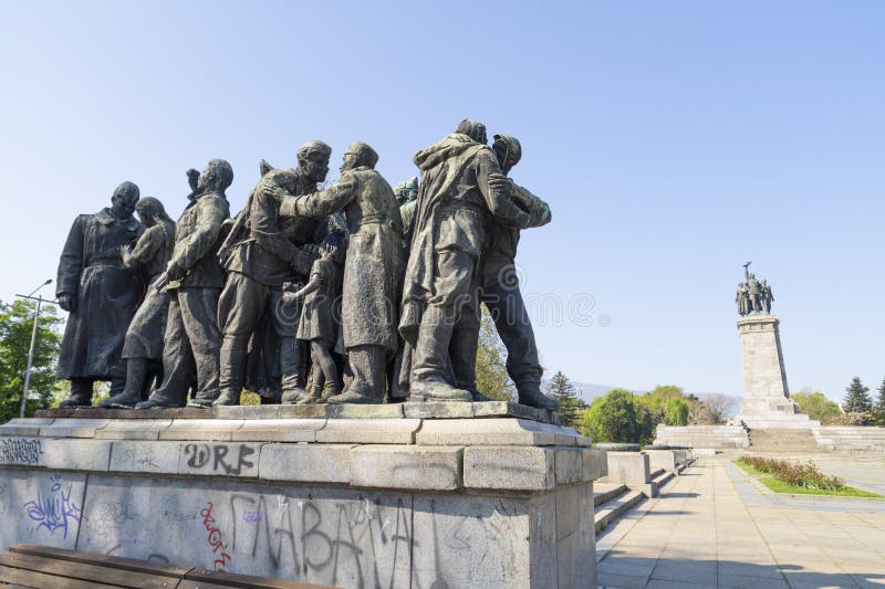 Monument To the Soviet Army in Sofia, Bulgaria Editorial Stock Image ...
