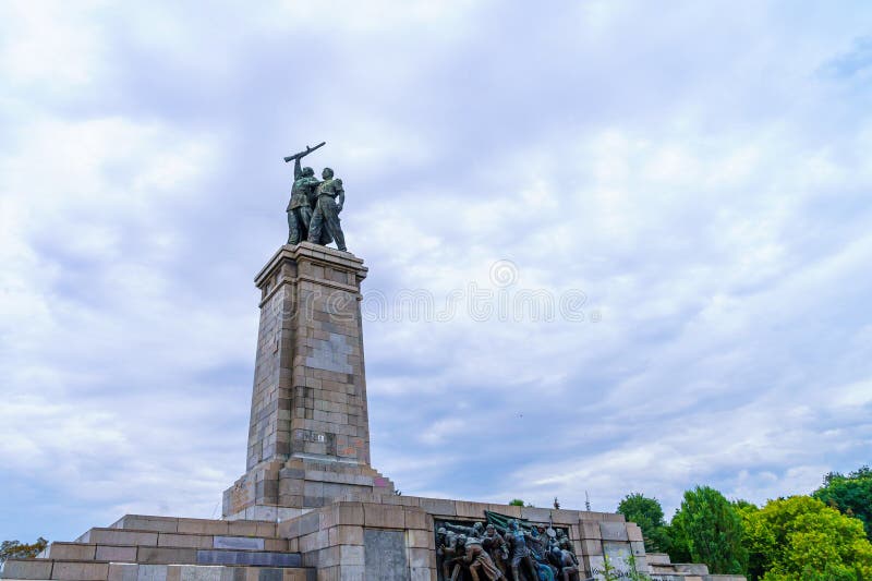 Monument To the Soviet Army, in Sofia Editorial Photo - Image of statue ...