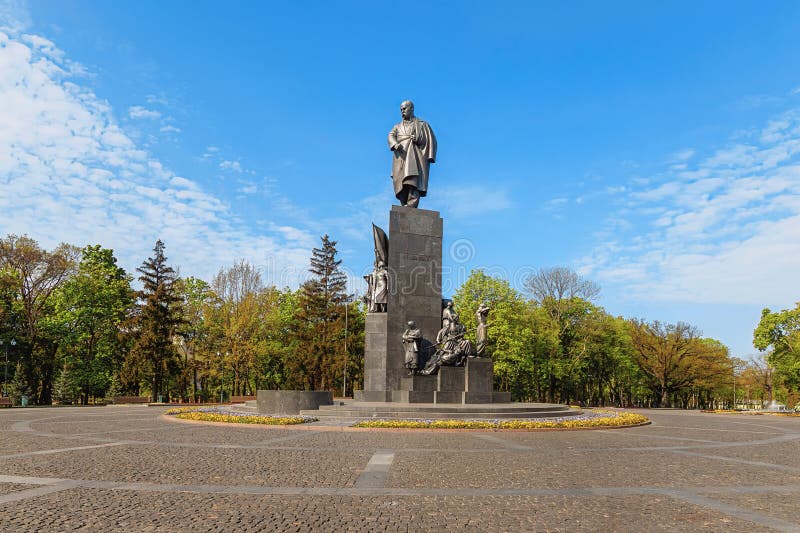 Monument To Taras Shevchenko in the Center of Kharkiv, Ukraine ...