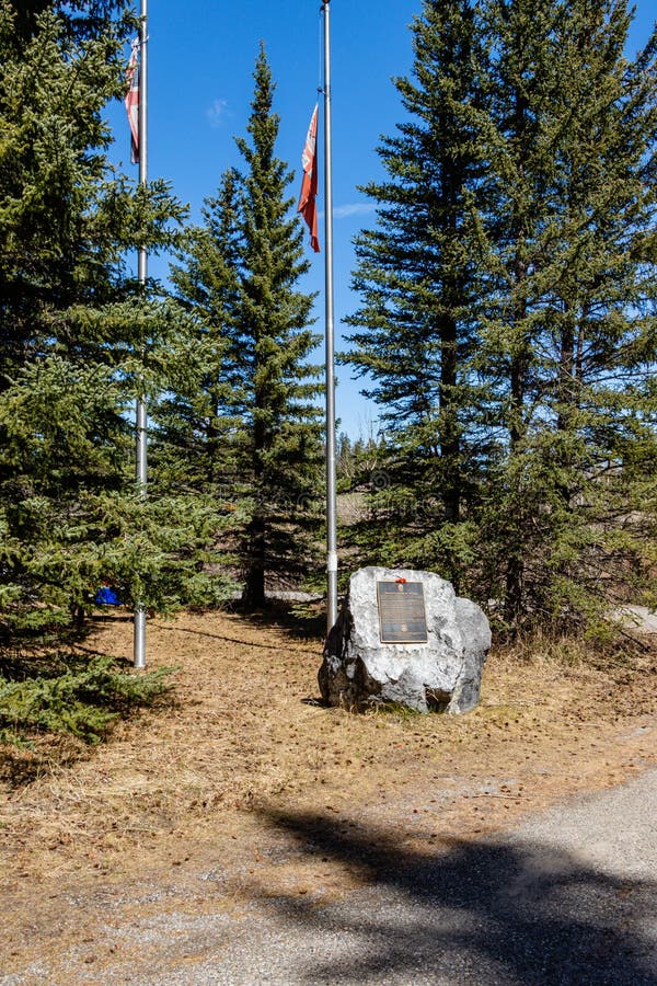 Monument To the Veterans Guard of Canada. Ow Valley Wilderness Area ...